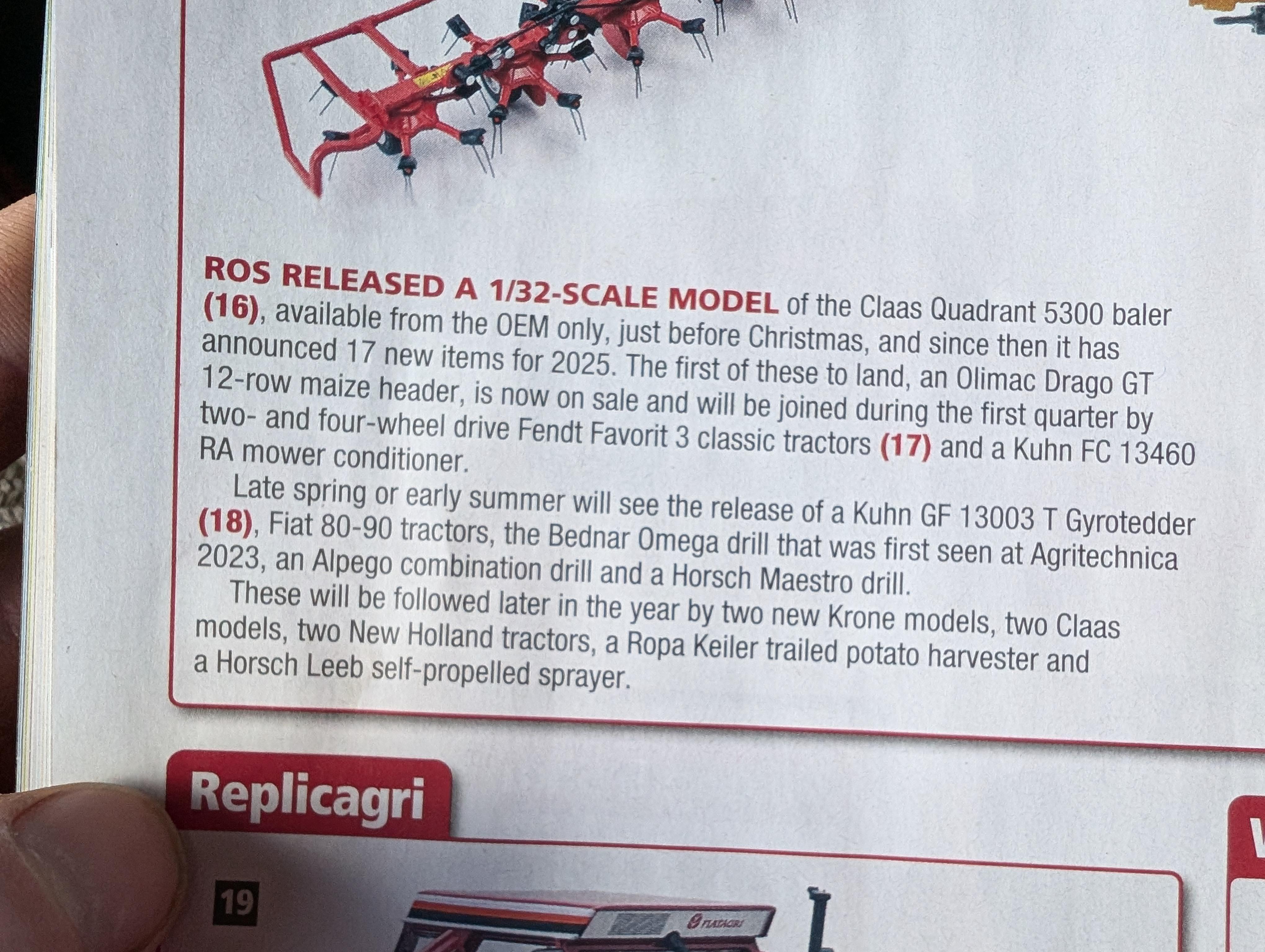 ROS 2025 - ROS - The Farm Toys Forum