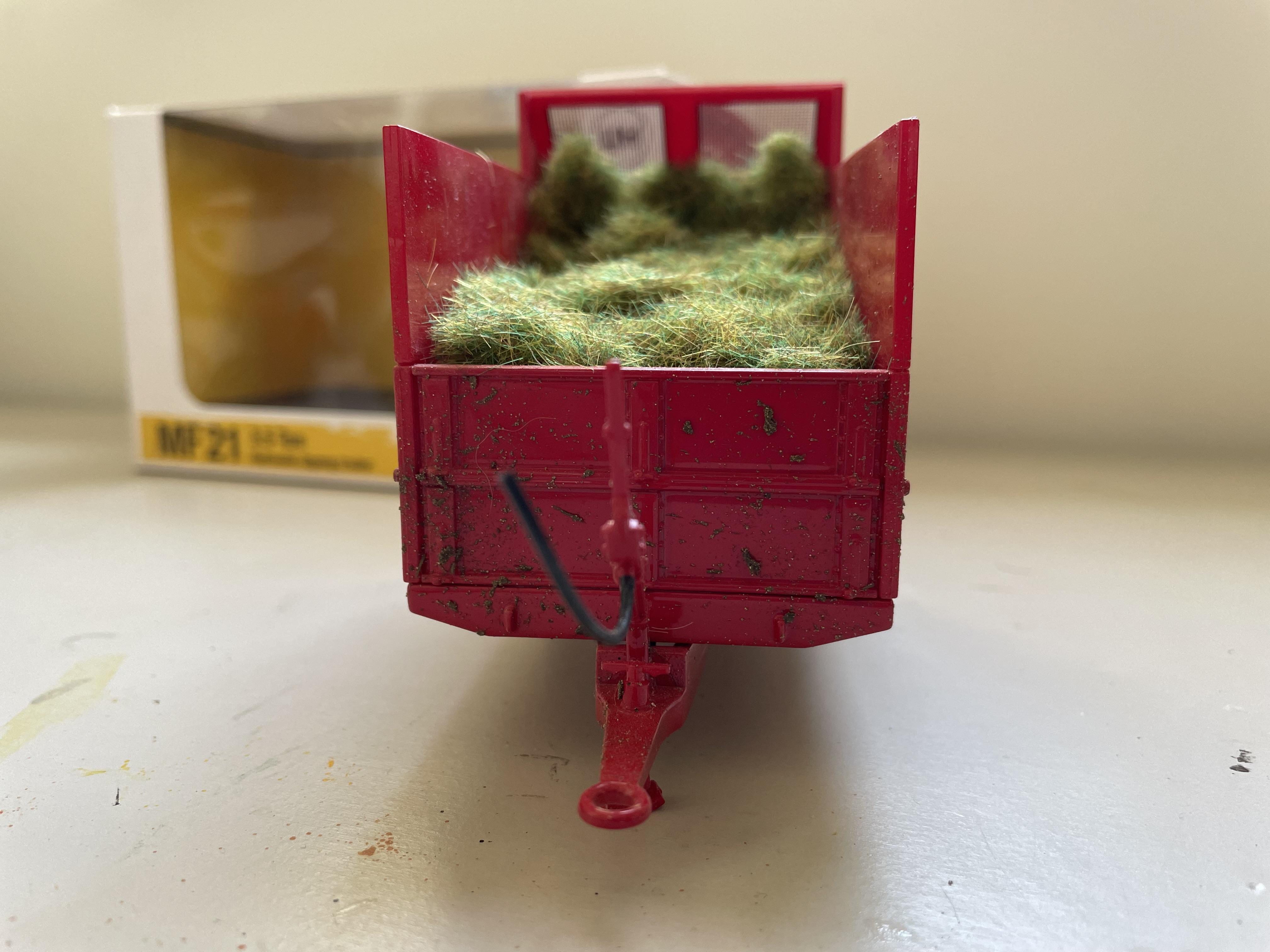 Universal hobbies massey silage trailer with load and lightly weathered ...